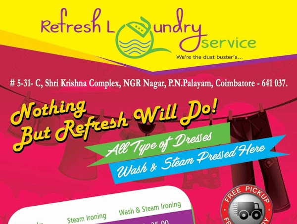 Refresh Laundry Service,Pappanaickenpalayam Coimbatore - Dry Cleaners ...